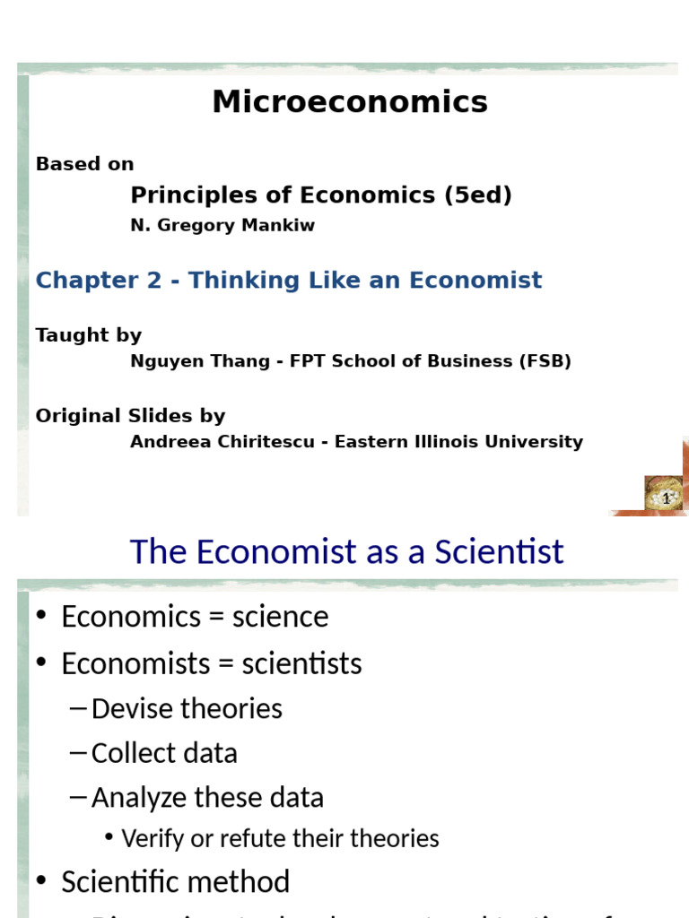 Chapter 2 - Thinking like an economist | PDF | Demand Curve | Economics
