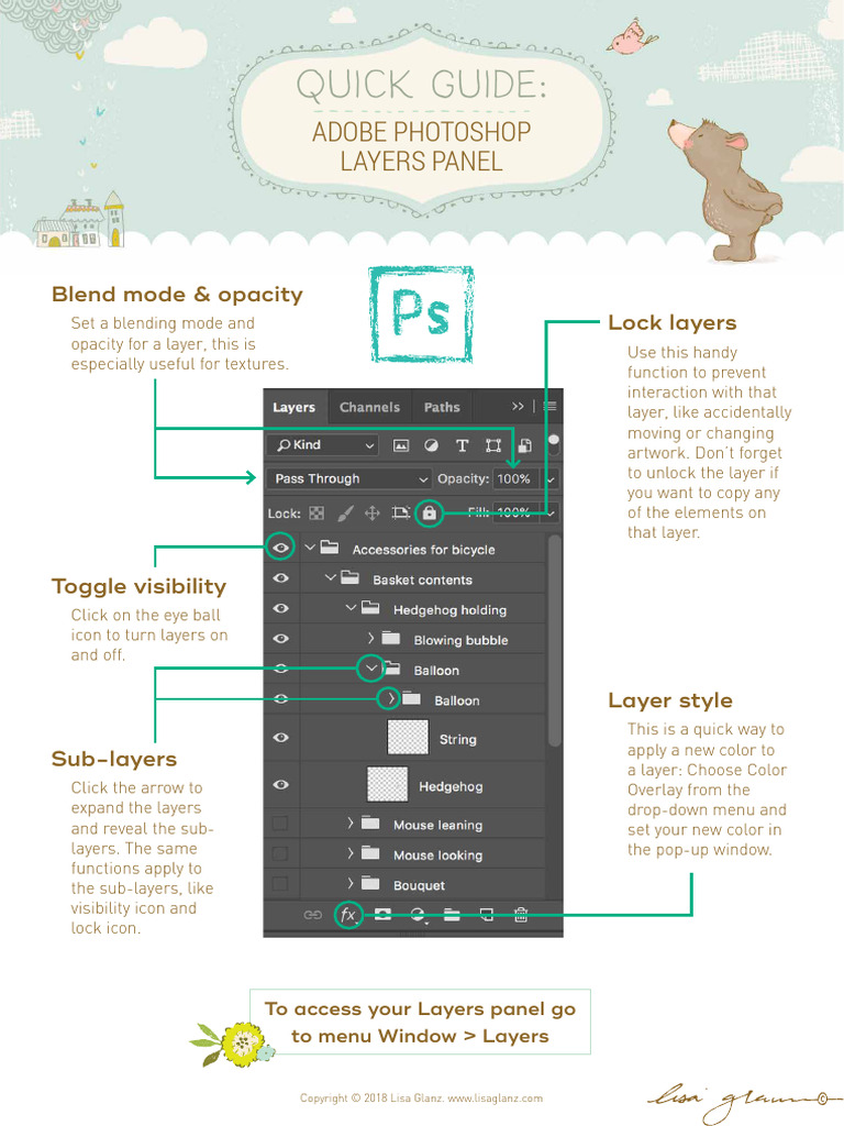 Quick Guide-Layers Panel PS | PDF | Software | System Software