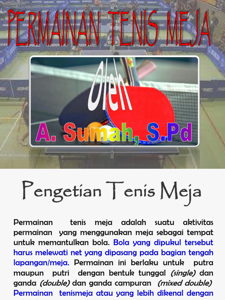 Tenis Meja | PDF