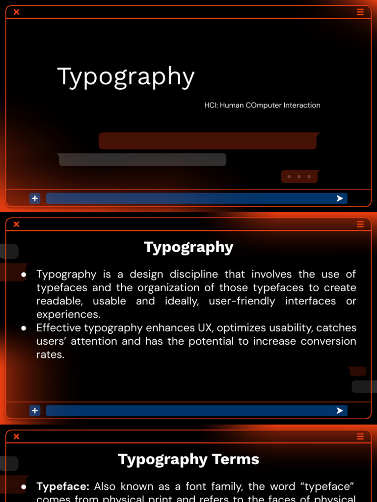 HCI 4 Typography and Graphic Design | PDF | Typography | Typefaces