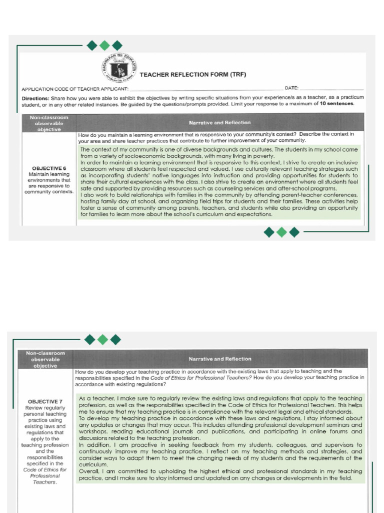 TRF Objective 6 9 With Answes | PDF