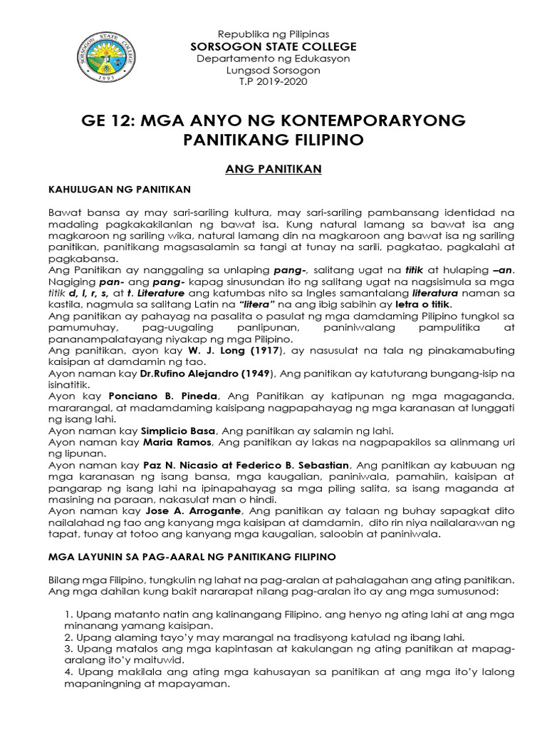 Panitikan Group4 | PDF