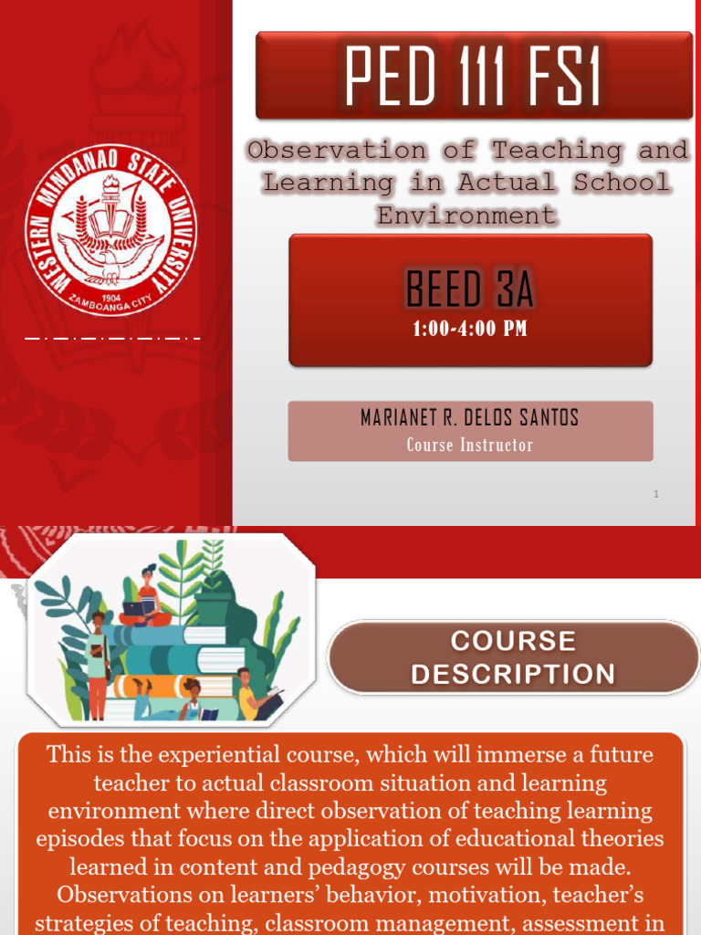 Week 1 Lesson 1 | PDF | Learning | Teachers