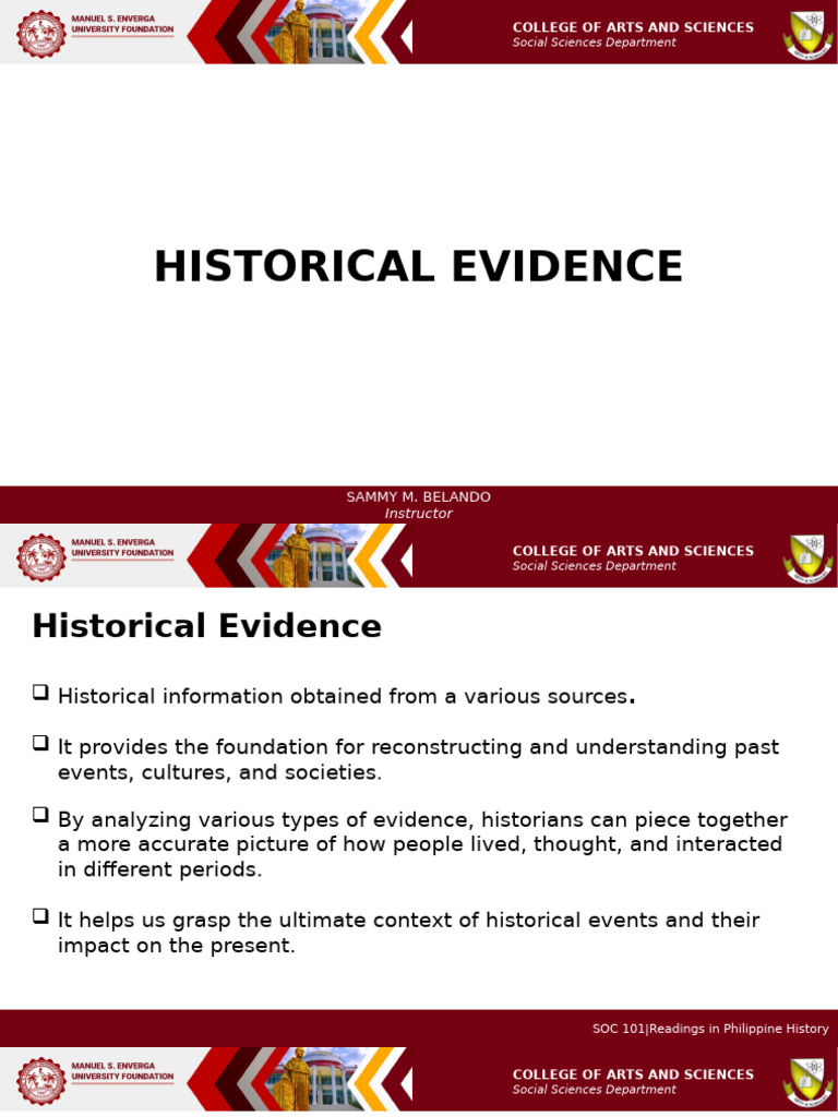 Understanding Historical Evidence and Methods | PDF | Primary Sources ...