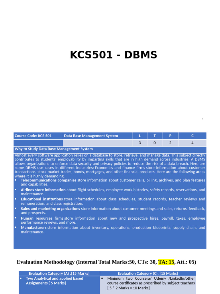 Introduction To DBMS | PDF | Databases | Database Transaction