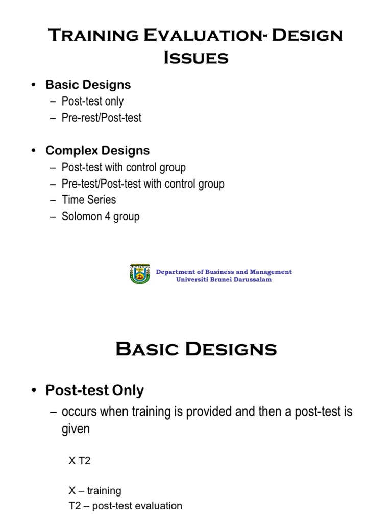 Post-Test Only Pre-rest/Post-test | PDF