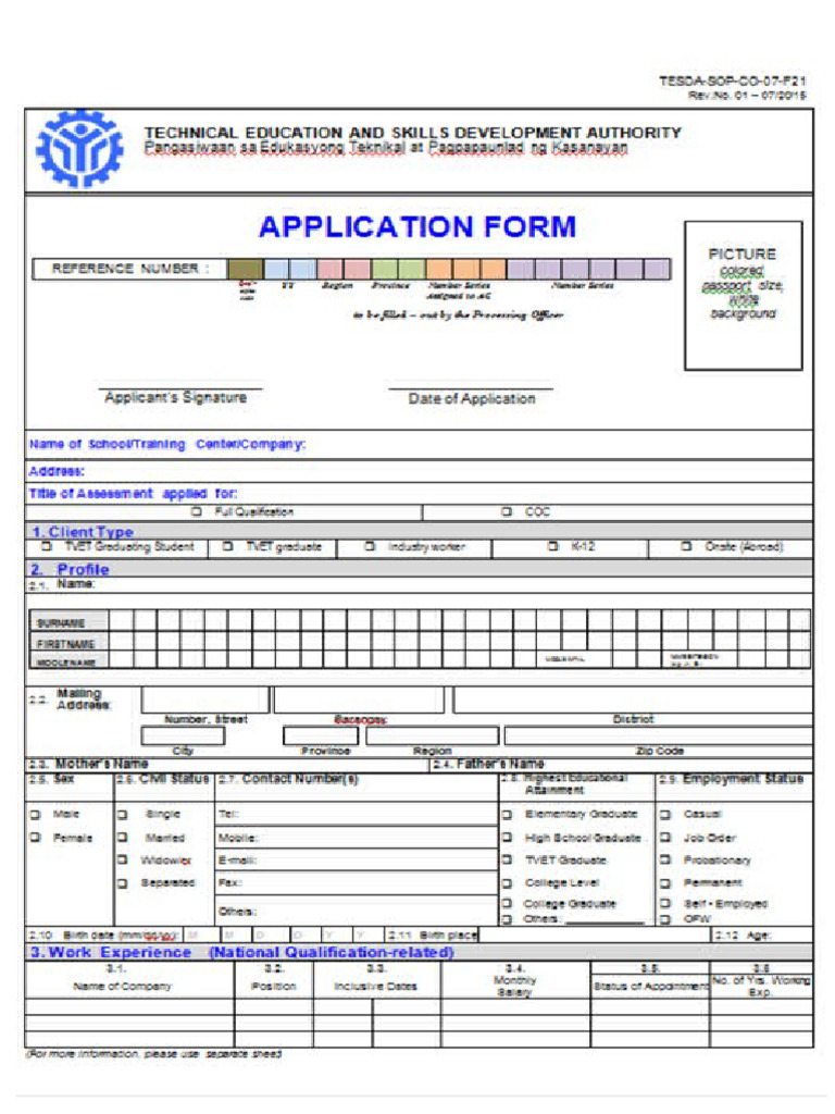 Application Form | PDF