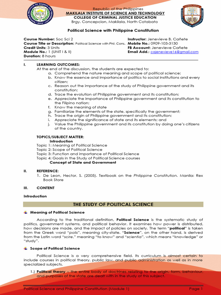 Lesson 1 Book | PDF | Legislature | State (Polity)