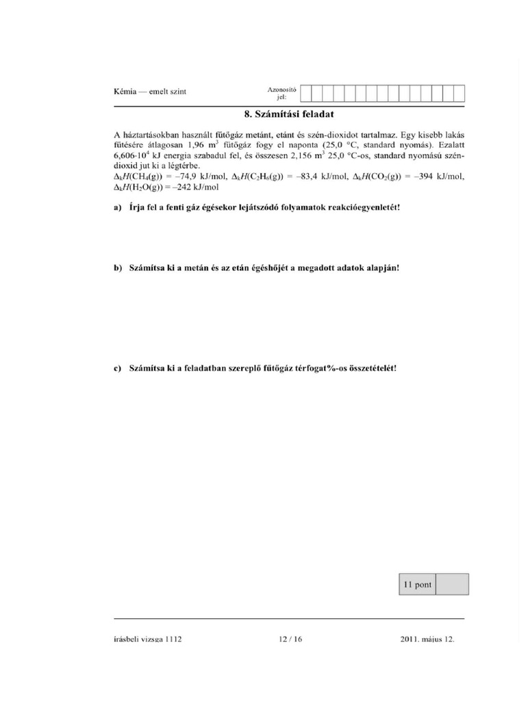 Kémia Nyári Házik | PDF