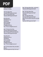 3 Little Birds MASTER PLAN | PDF | Song Structure | Elements Of Music