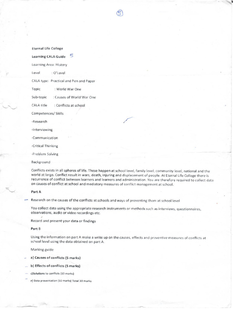 History CALA 5 | PDF