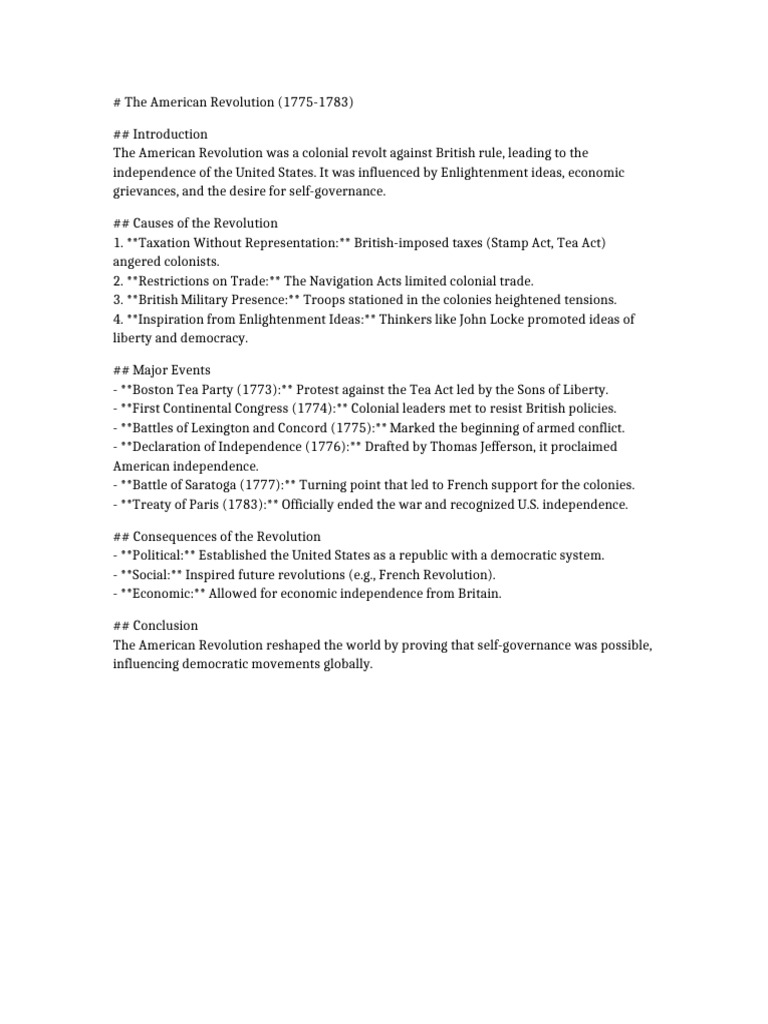 American Revolution | PDF