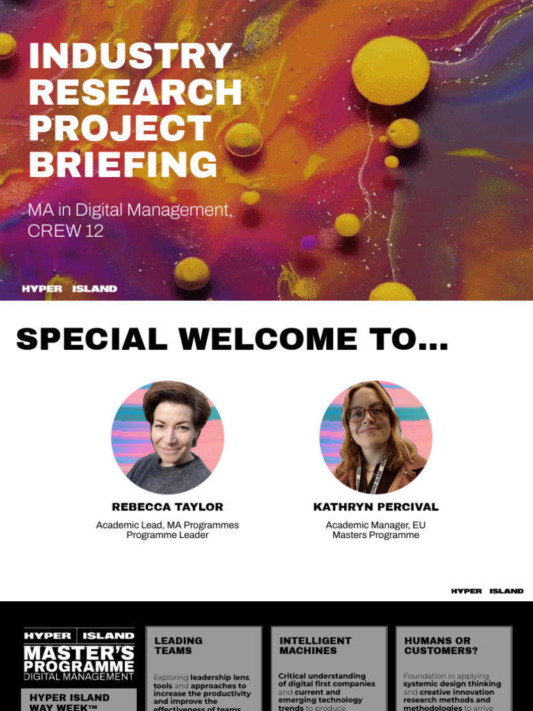 Crew 12 Industry Research Project Briefing | PDF | Innovation | Design Thinking