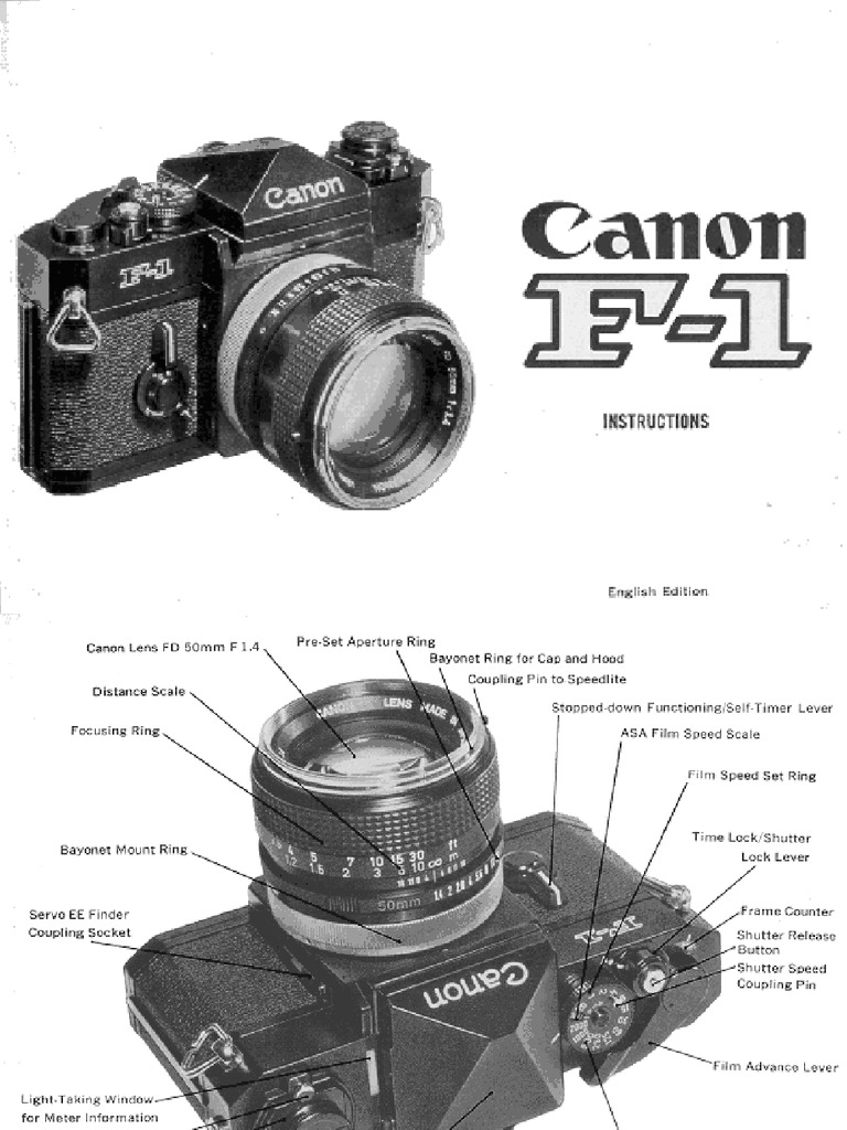 Canon F1 Manual | PDF