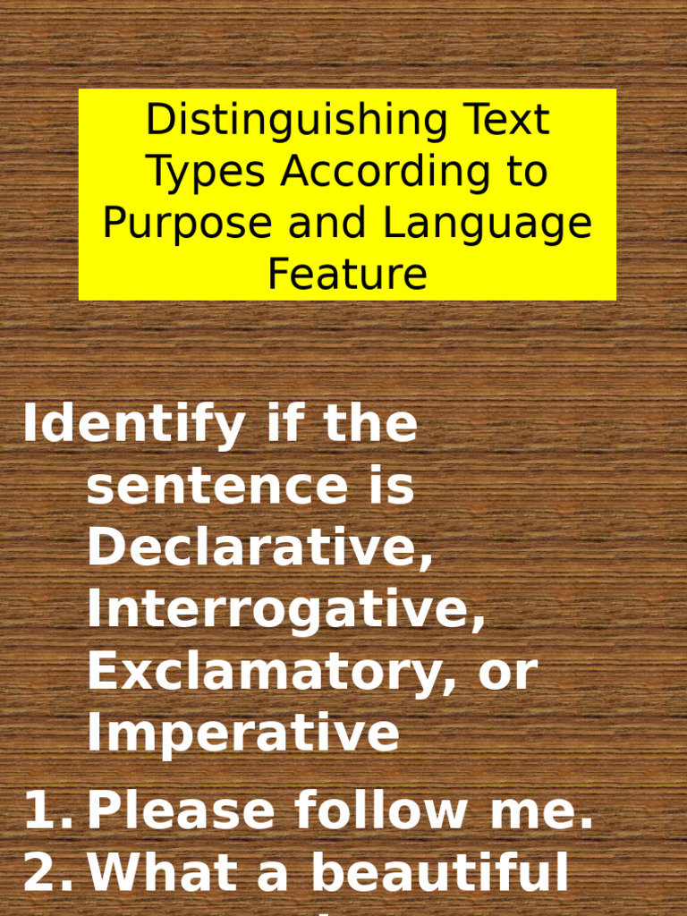 Distinguishing Text Type (Informational Text) | PDF | Human ...