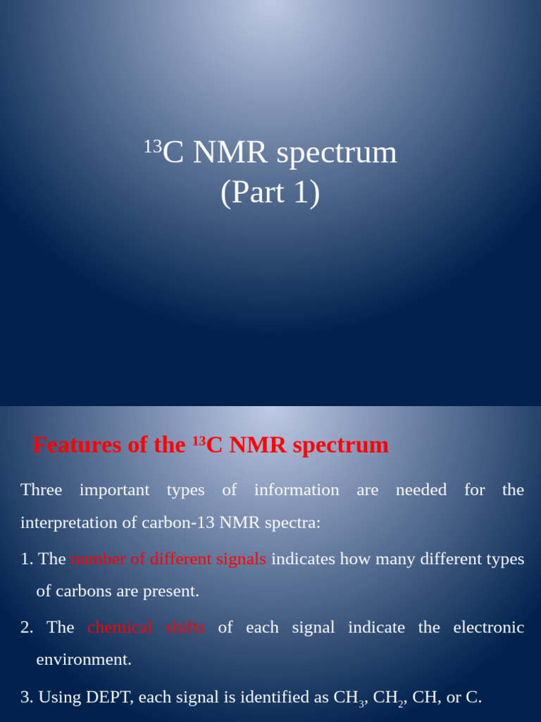 C NMR Spectrometry | PDF | Carbon 13 Nuclear Magnetic Resonance ...