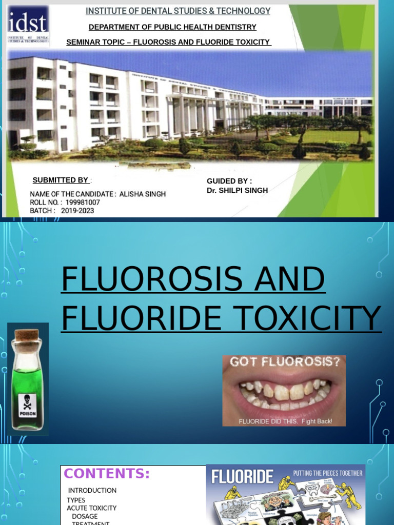 Fluoride Toxicity 1 | PDF | Fluoride | Medical Specialties