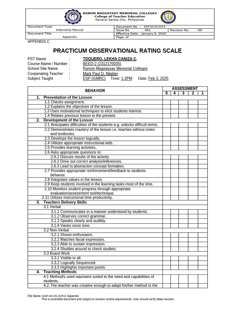draft | PDF | Teachers | Learning