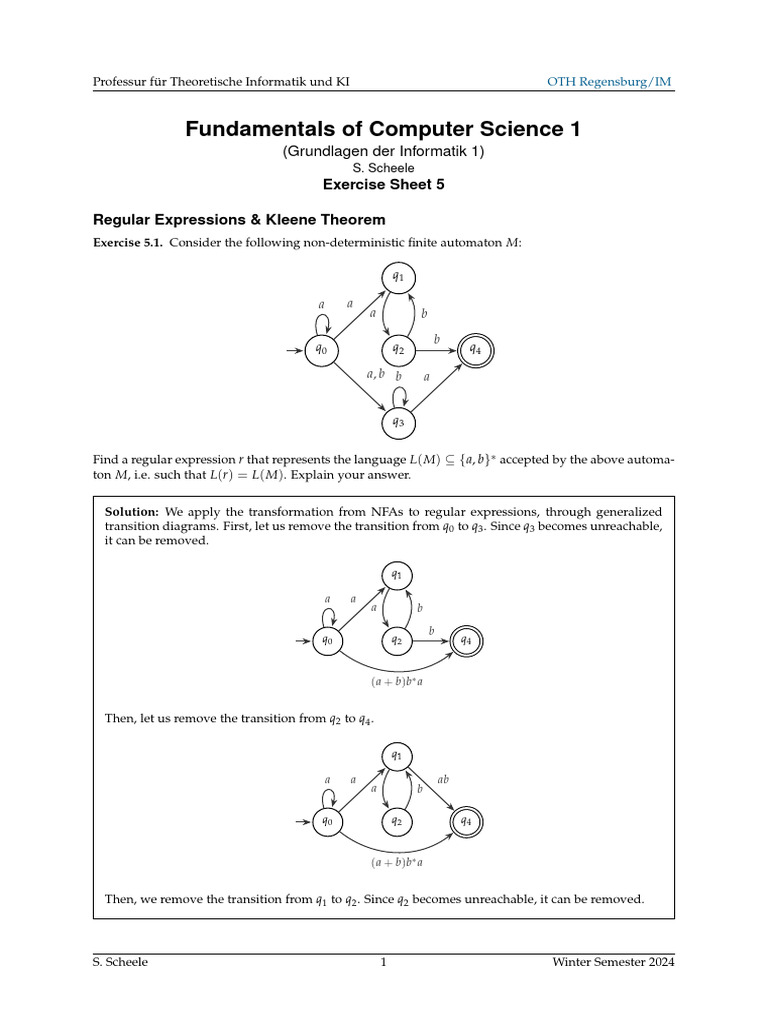05 Exercises Solutions | PDF | Models Of Computation | Syntax (Logic)
