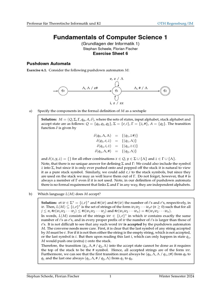 06-Exercises-solutions | PDF | Mathematical Logic | Mathematics