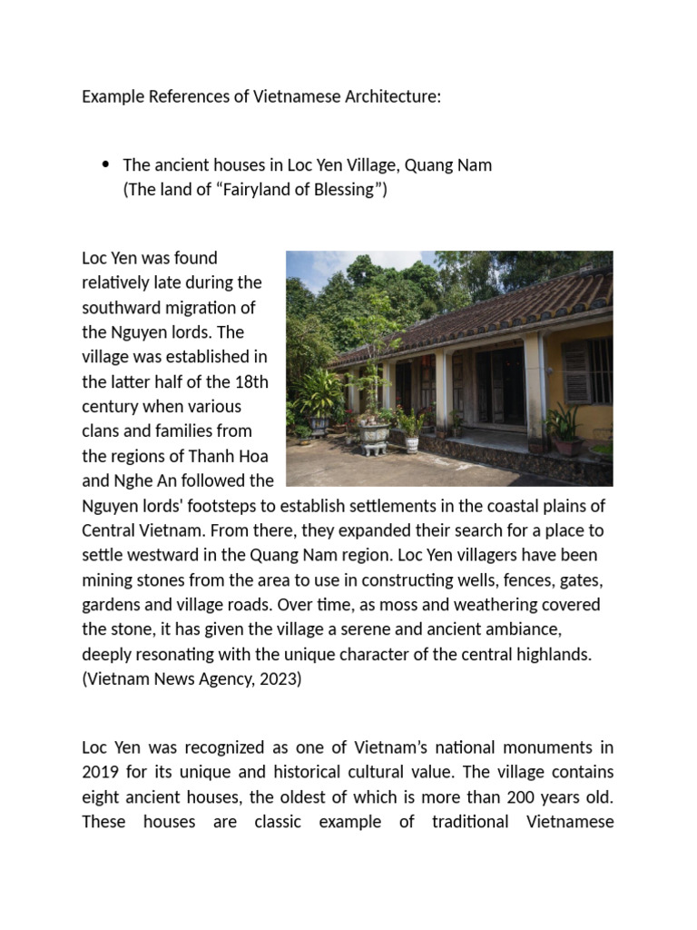 Example References of Vietnamese Architecture | PDF | Vietnam