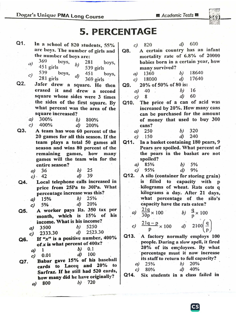 percentage problem.... | PDF