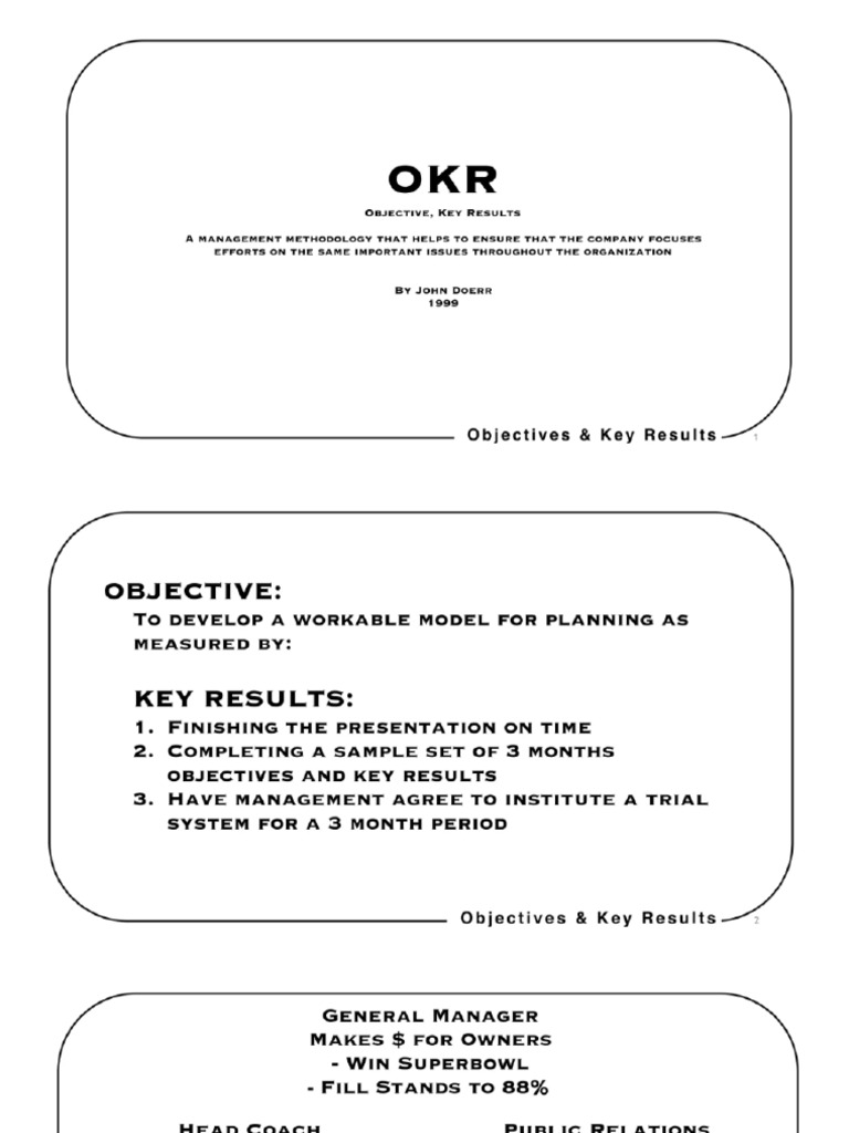 OKR - John Doerr | PDF