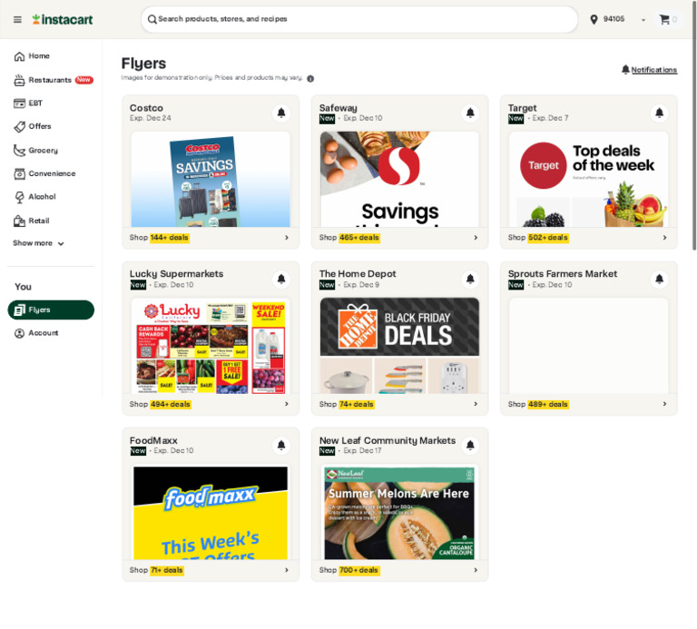 Instacart - Home | PDF