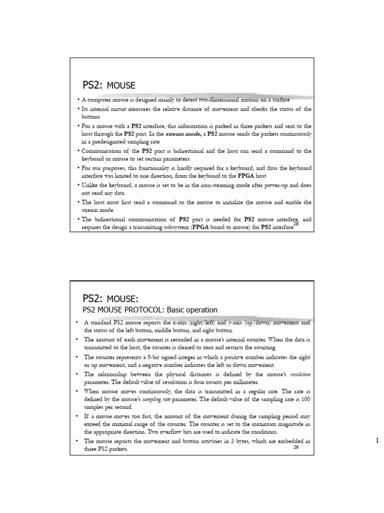 L I O Embedded Systems PS2 Mouse | PDF | Computer Keyboard | Electronics