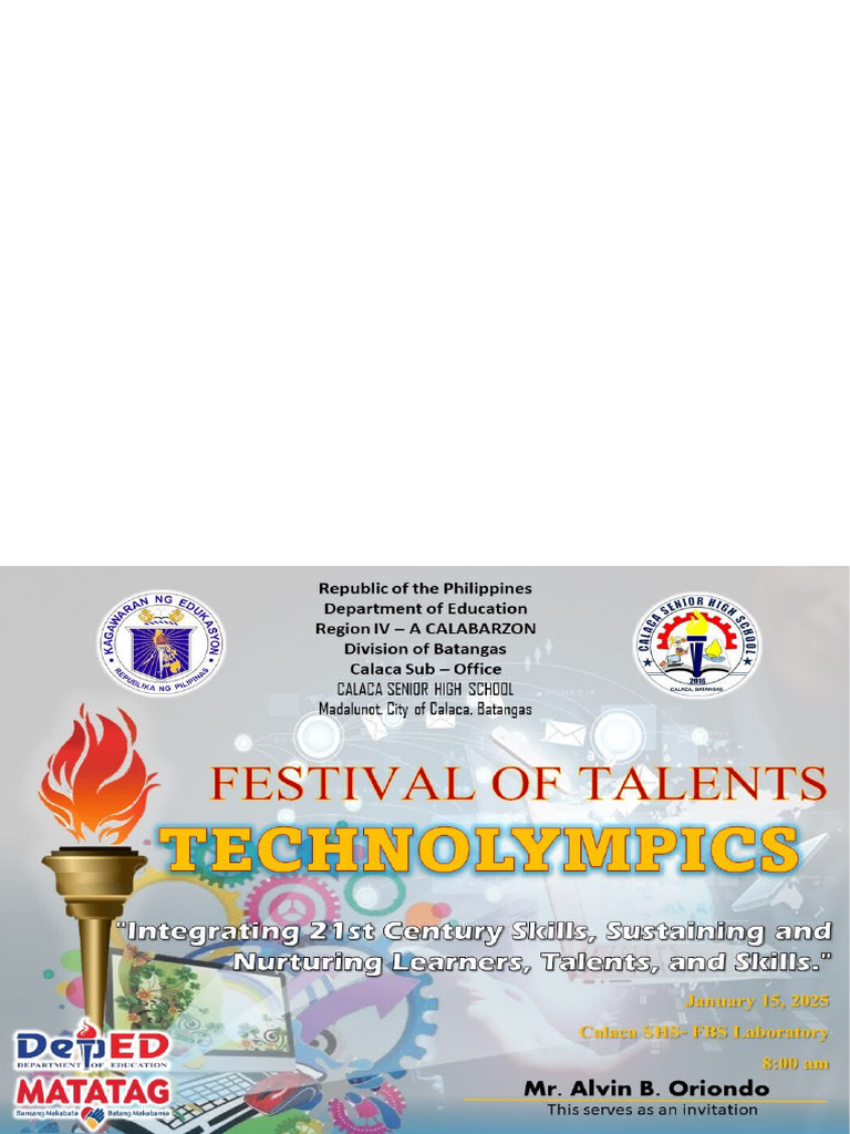 Technolympics Invitation Test | PDF