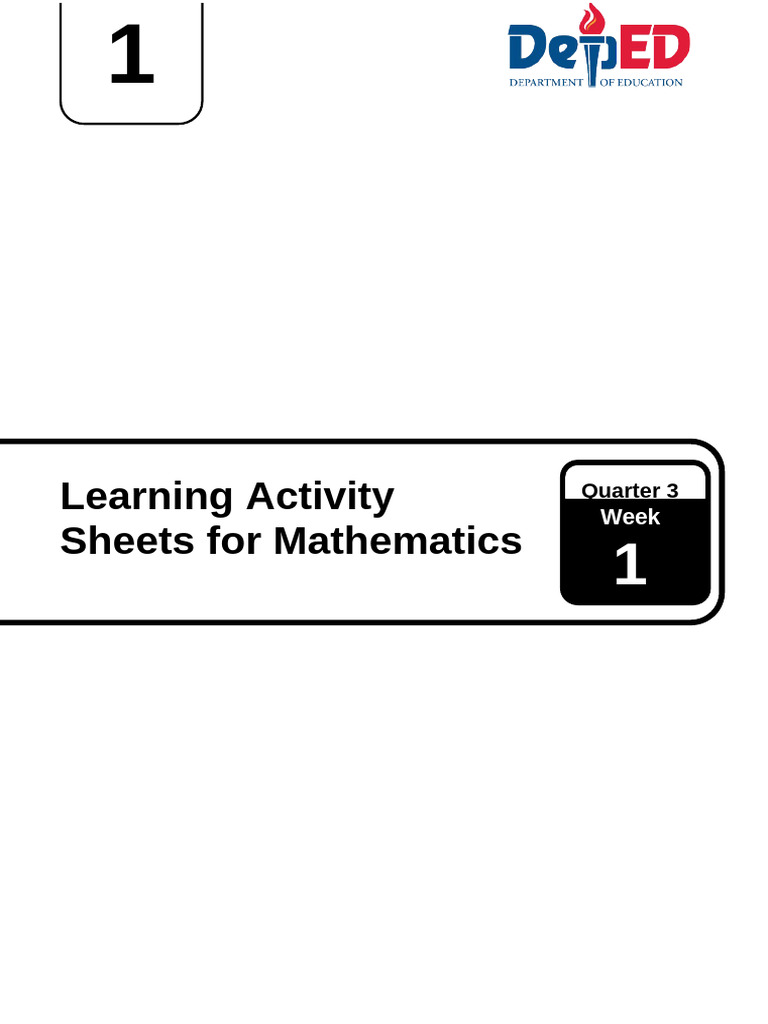 LAS_Math-1_Q3_Week-1 | PDF | Copyright | Intellectual Property