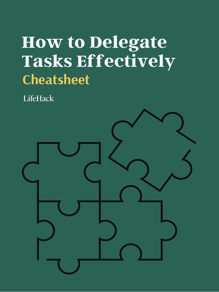 How to delegate tasks effectively cheatsheet | PDF | Psychology ...