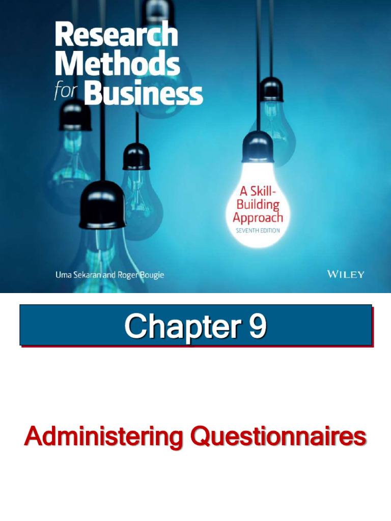 ch9 | PDF | Questionnaire