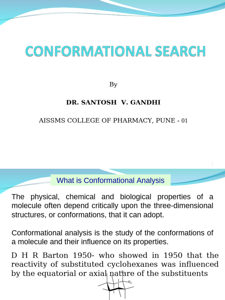 Conformational Analysis | PDF | Conformational Isomerism | Applied And ...