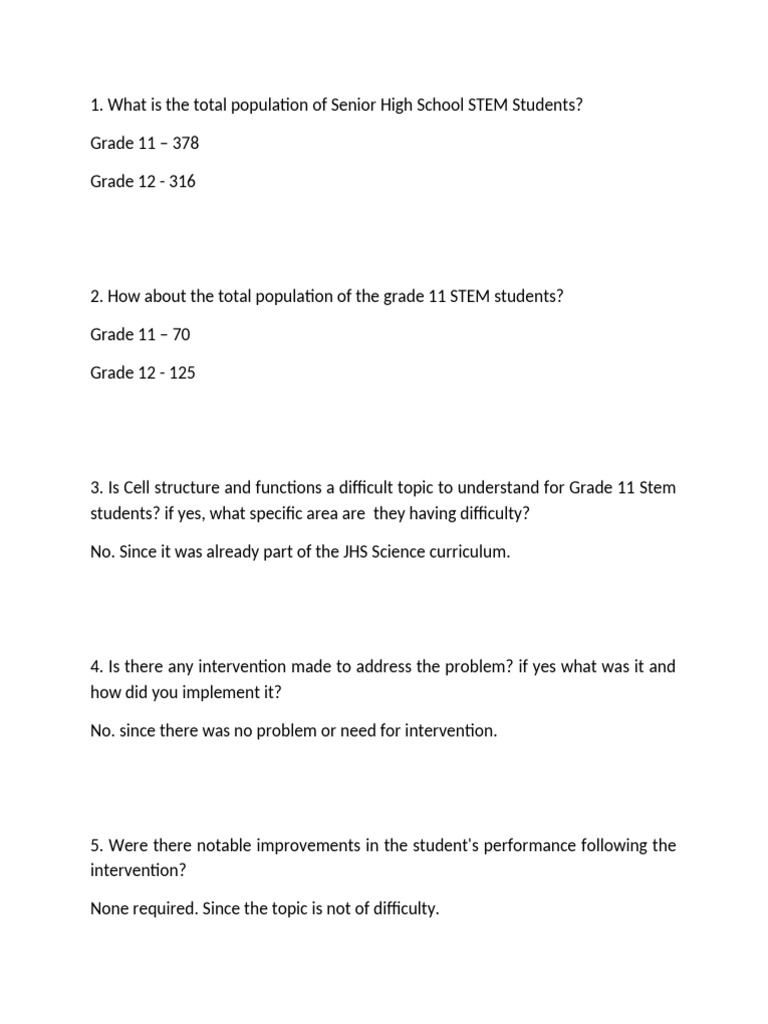 Initial Interview Questions | PDF