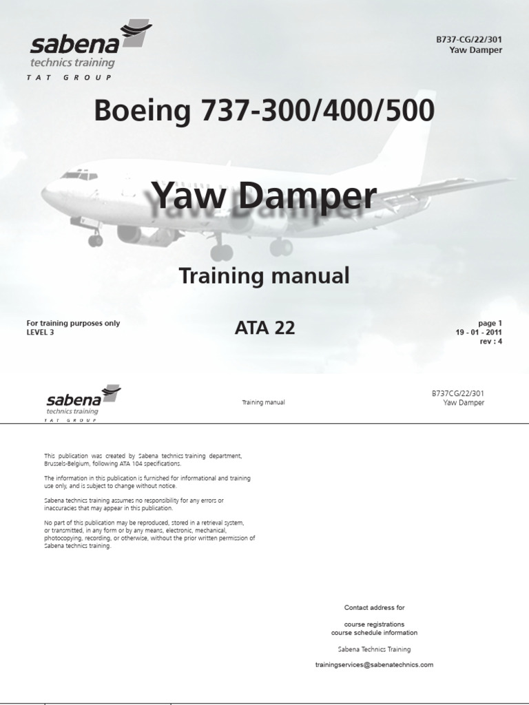 737 BOOK CG 22 301 - Yaw Damper | PDF | Amplifier | Valve