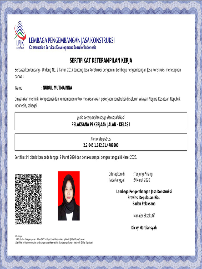 TENAGA TEKNIK -NURUL MUTMAINNA-TS045-Kelas I. | PDF