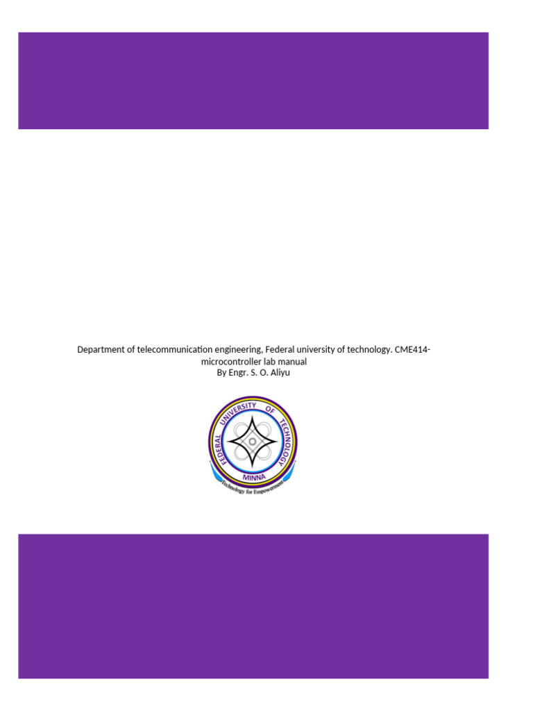 Introduction To Microcontroller Lab V2042915 Pdf Microcontroller Inputoutput 