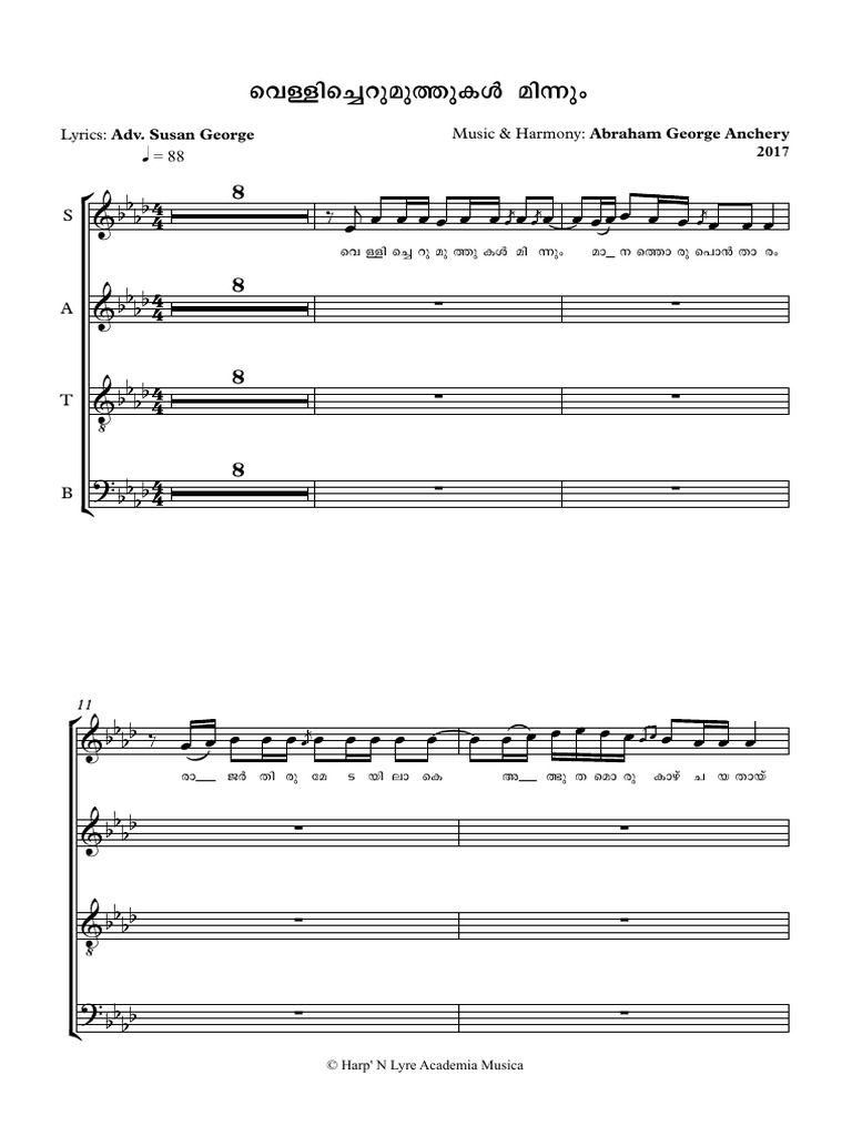 Velli Cheru Muthukal Minnum | PDF