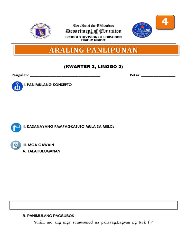 A.P 4 Q2 WK 2 Las No.2 | PDF