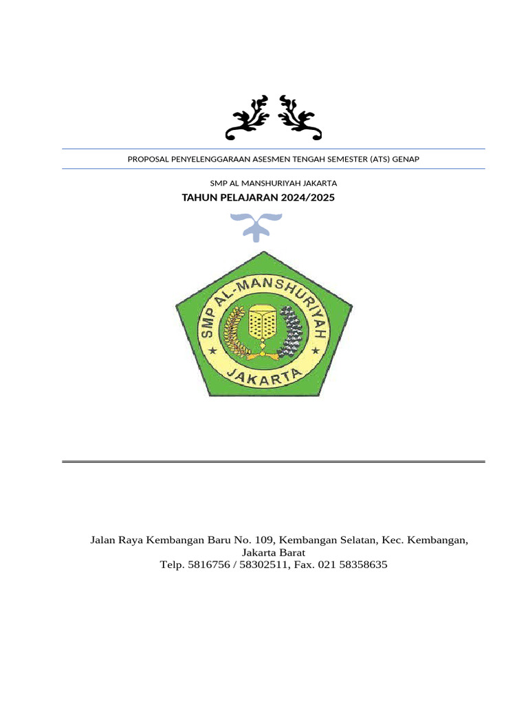 Proposal Ats Akhir Semester Ganjil 2024-2025 | PDF