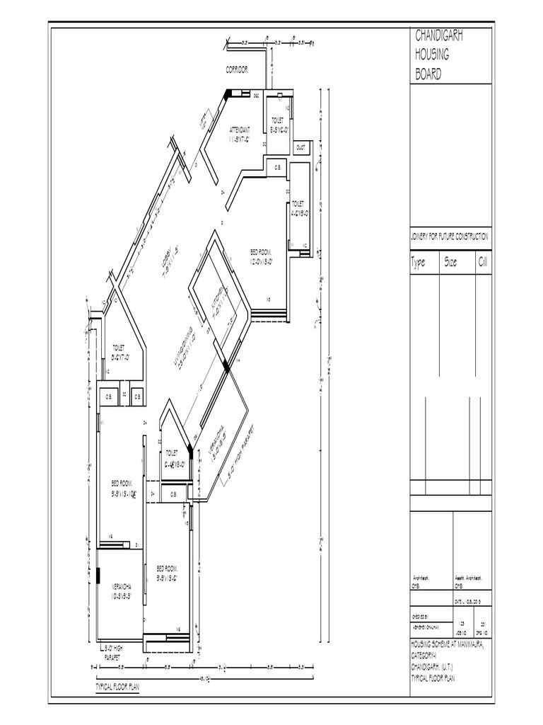 Manimajra Housing Complex Floor Plan | PDF