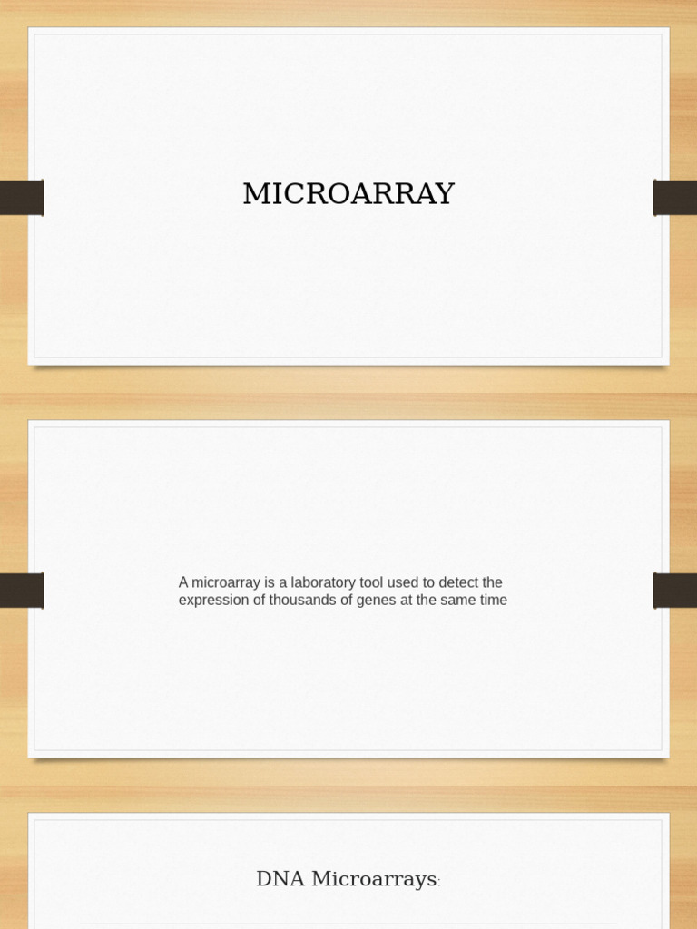 15) Microarray and Sequencing presentation (DT) | PDF | Dna Sequencing ...