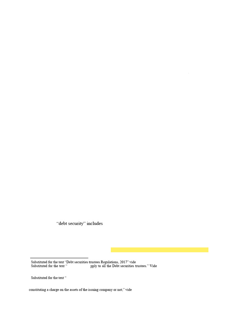 Structuring of Debt Securities Regulations, 2020 | PDF | Securities ...