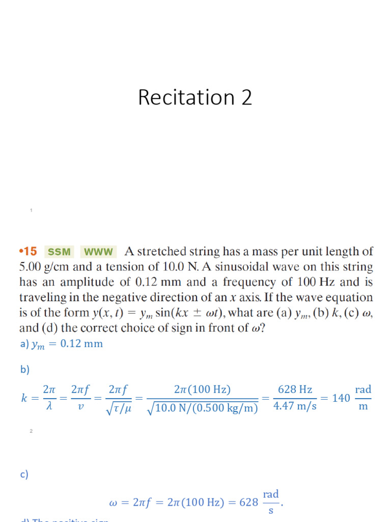 Recitation 2 | PDF