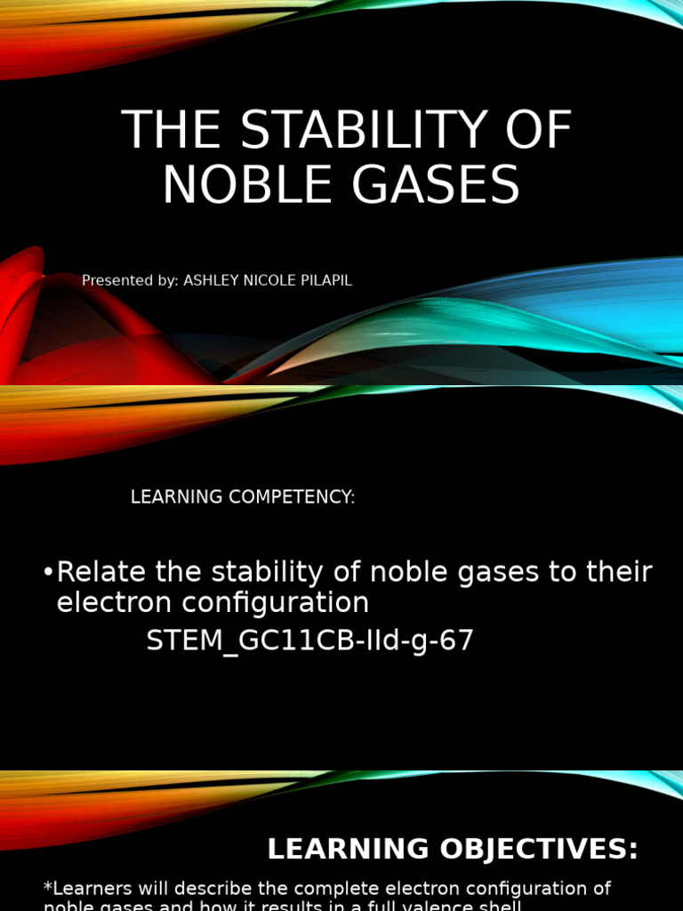 Stability of Noble Gases Explained | PDF | Materials | Chemistry