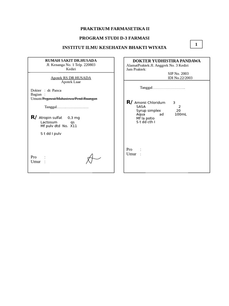 MATERI PRAKTIKUM FARMASETIKA II D3 2023.2024_SEM_GENAP | PDF