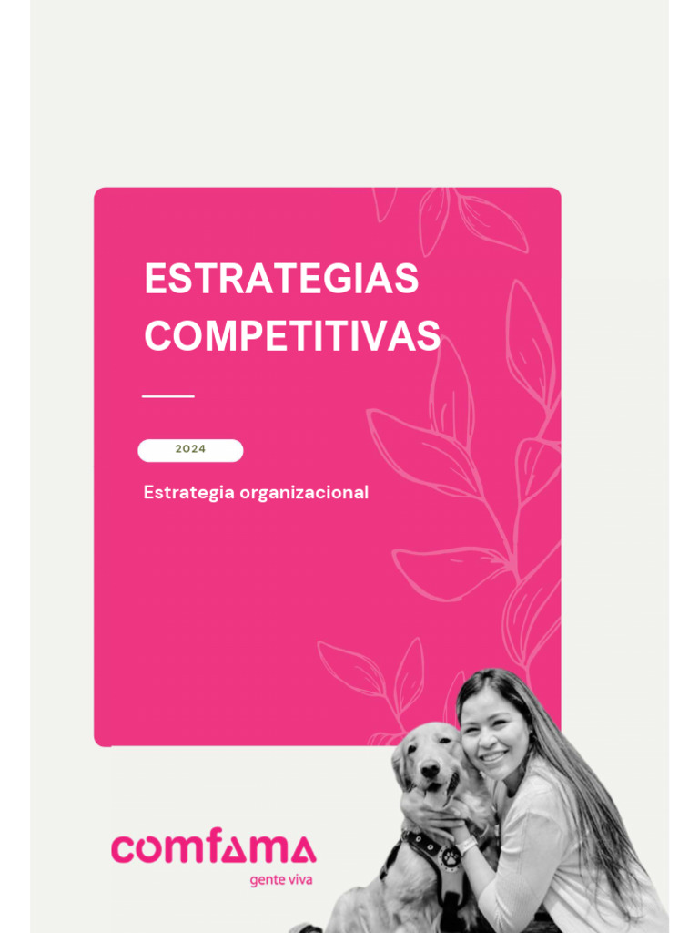 Estrategias Competitivas Comfama 2024 | PDF | Business | Turismo