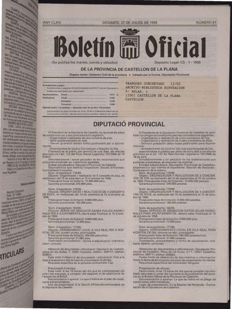 Bop 91 1996 | PDF