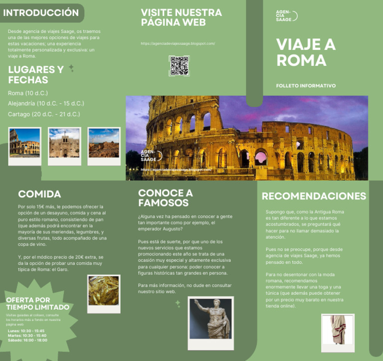 Viaje Exclusivo a Roma con Saage | PDF